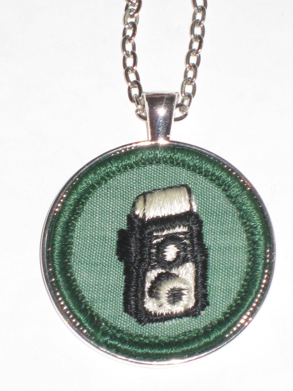 My Camera Badge Girl Scouts Necklace Authentic Cloth Patch Vintage ...