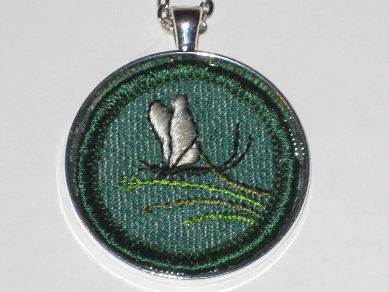 Bug Necklace RARE Insect Finder Girl Scout Badge Intermediate Mayfly ...