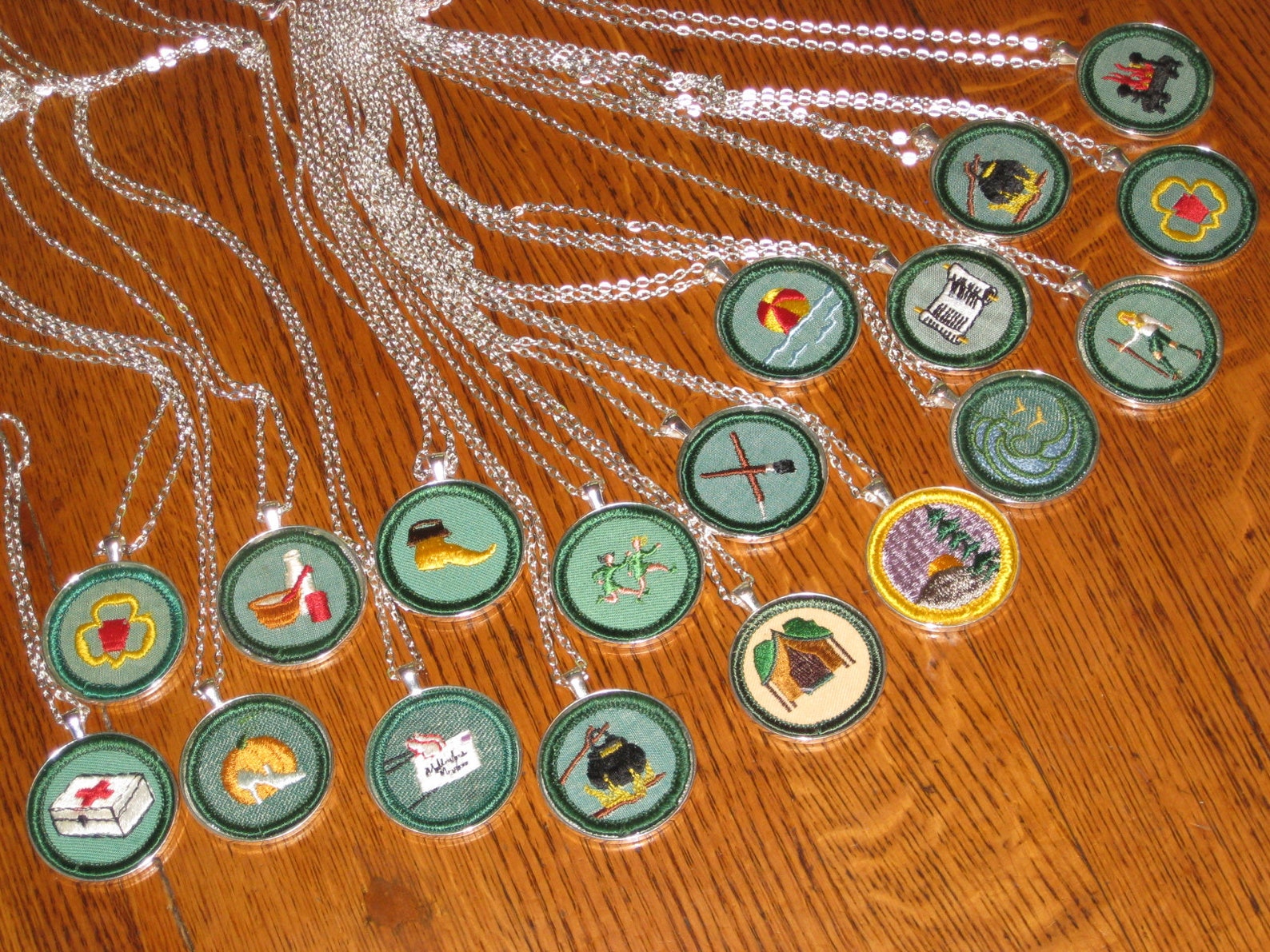 Girl Scout Necklace Authentic Badge Storyteller Junior Girl Scouts ...