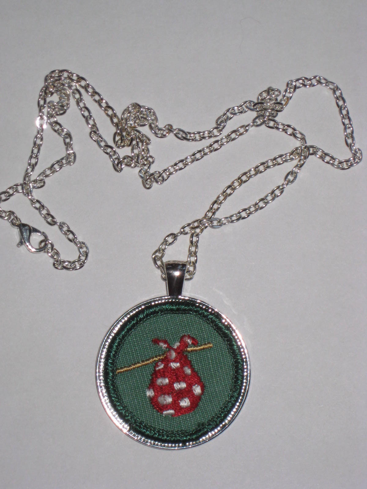 Girl Scout Knapsack Badge Gypsy Necklace Hiking Patch Camper Gift ...