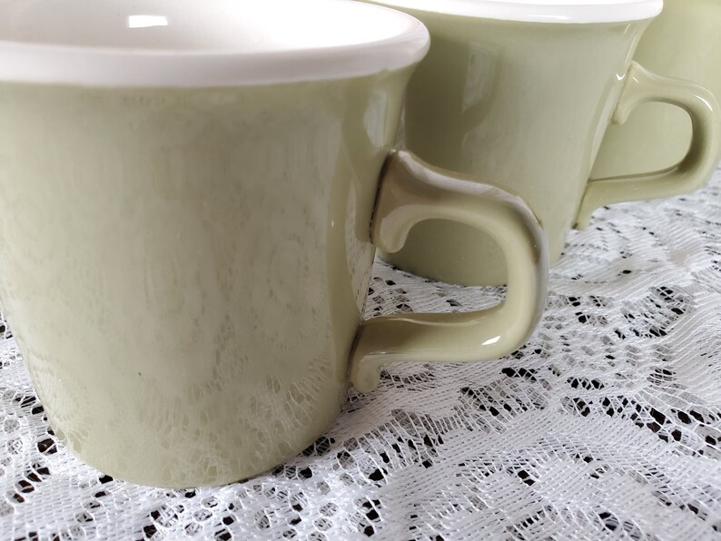 1950s 6 Vintage Genuine Taylor Mug Usa Olive Outside Cream - Etsy