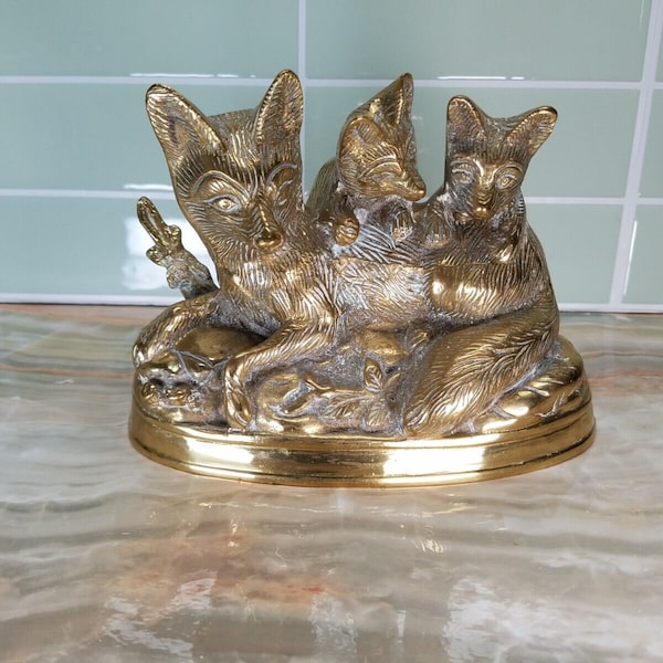 Brass Fox - Etsy