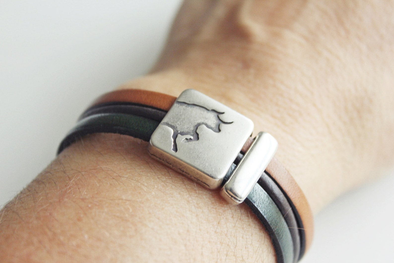 BULL BRACELET SPANISH Souvenir Men Bracelet Rodeo Bull | Etsy