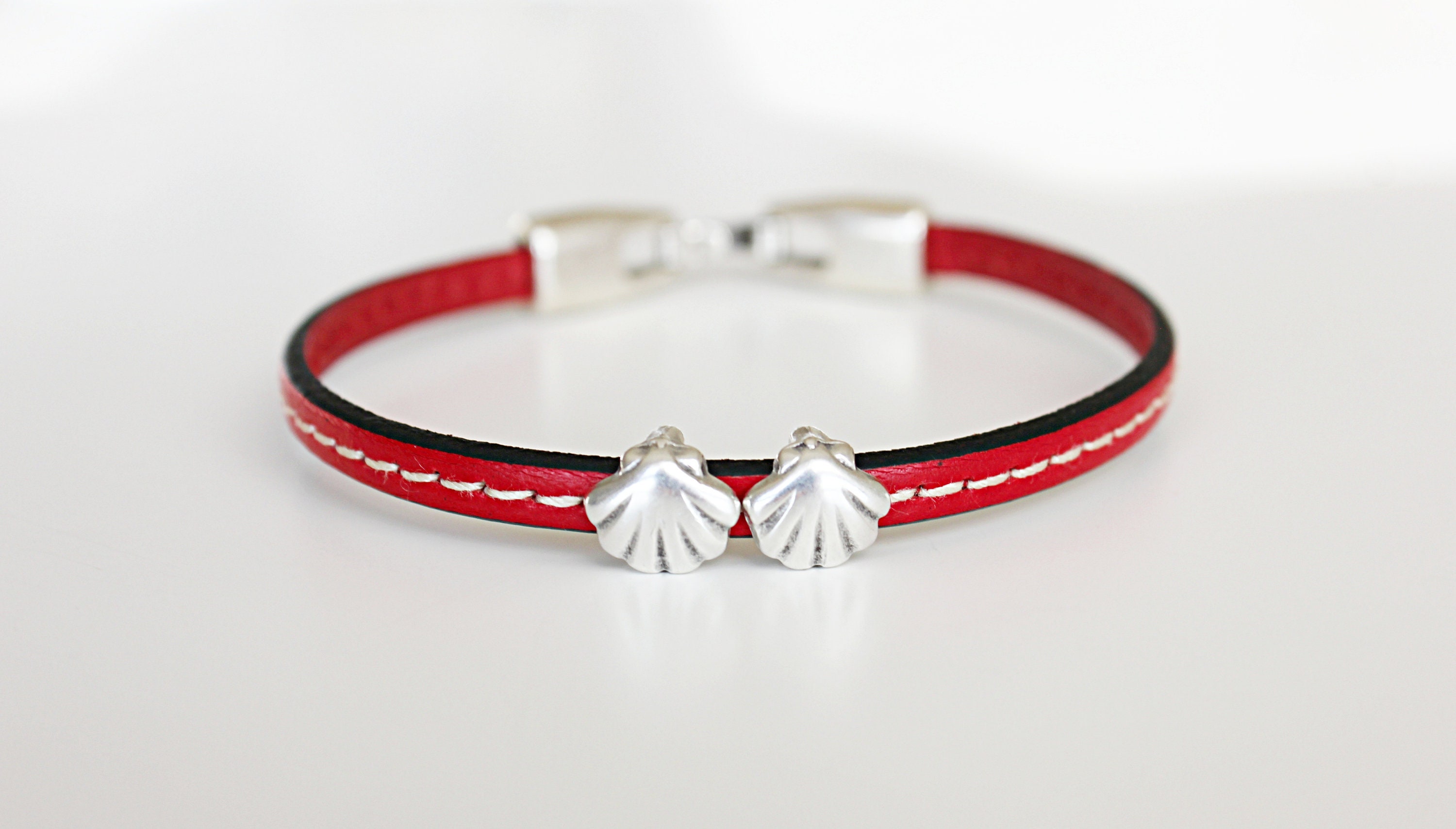 CAMINO De SANTIAGO BRACELET Red Bracelet Pilgrim Jewels - Etsy UK
