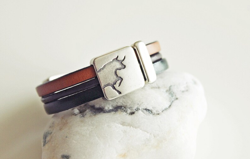 BULL BRACELET SPANISH Souvenir Men Bracelet Rodeo Bull | Etsy