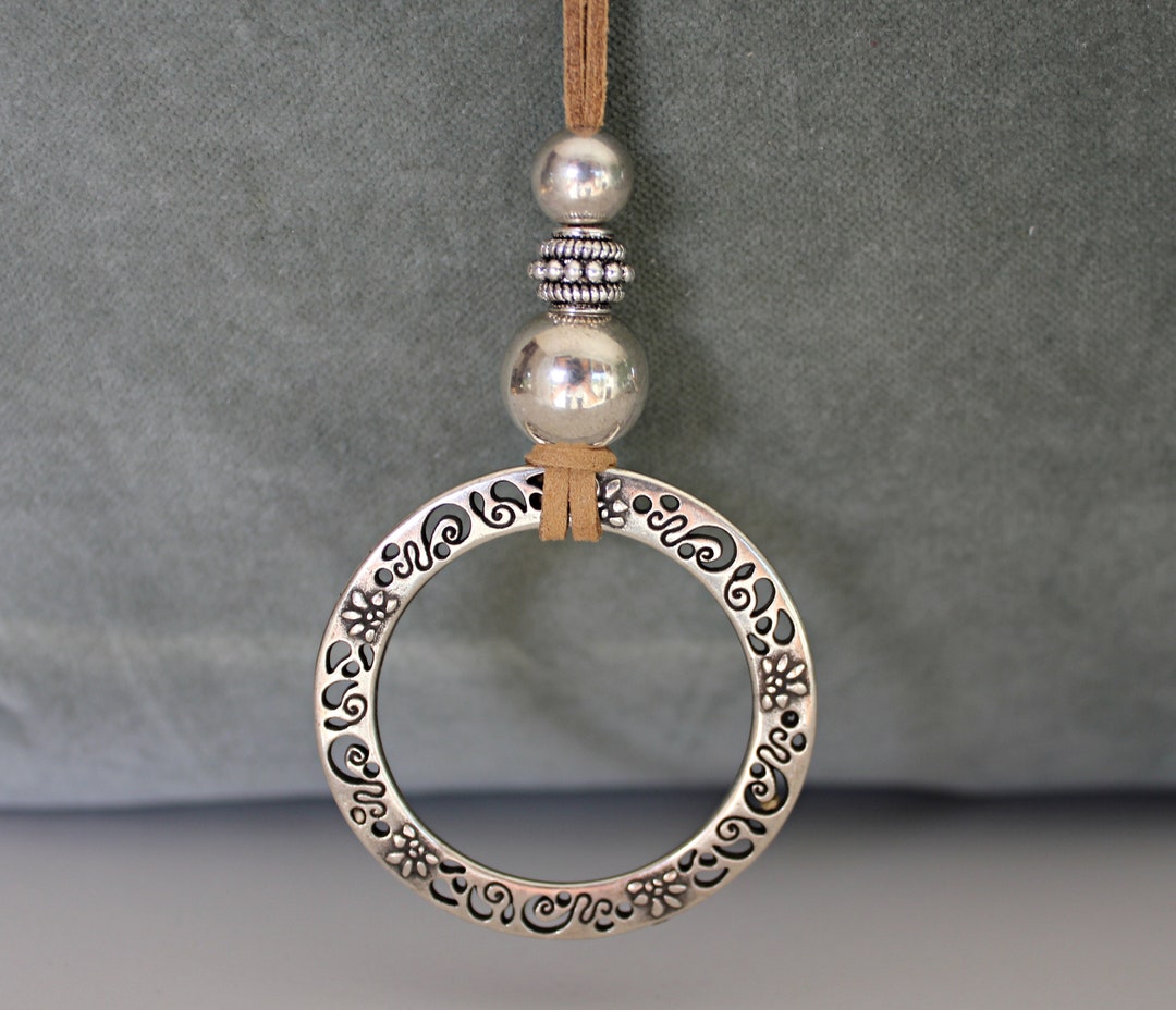 LONG Necklace, BOHO Necklace, RING Necklace, Adjustable Necklace ...