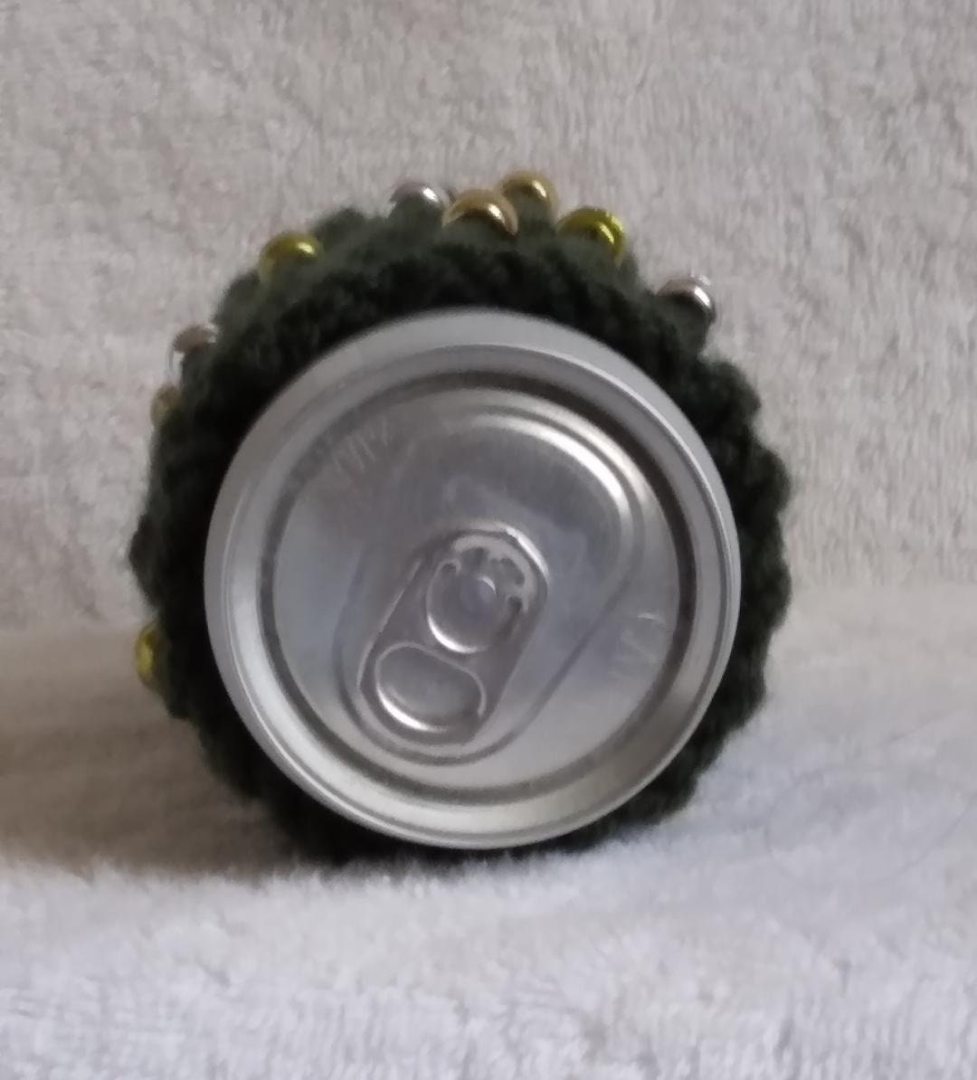 Beaded Can Cozy for Hard Seltzer Slim Cans - Green Metallic - Etsy