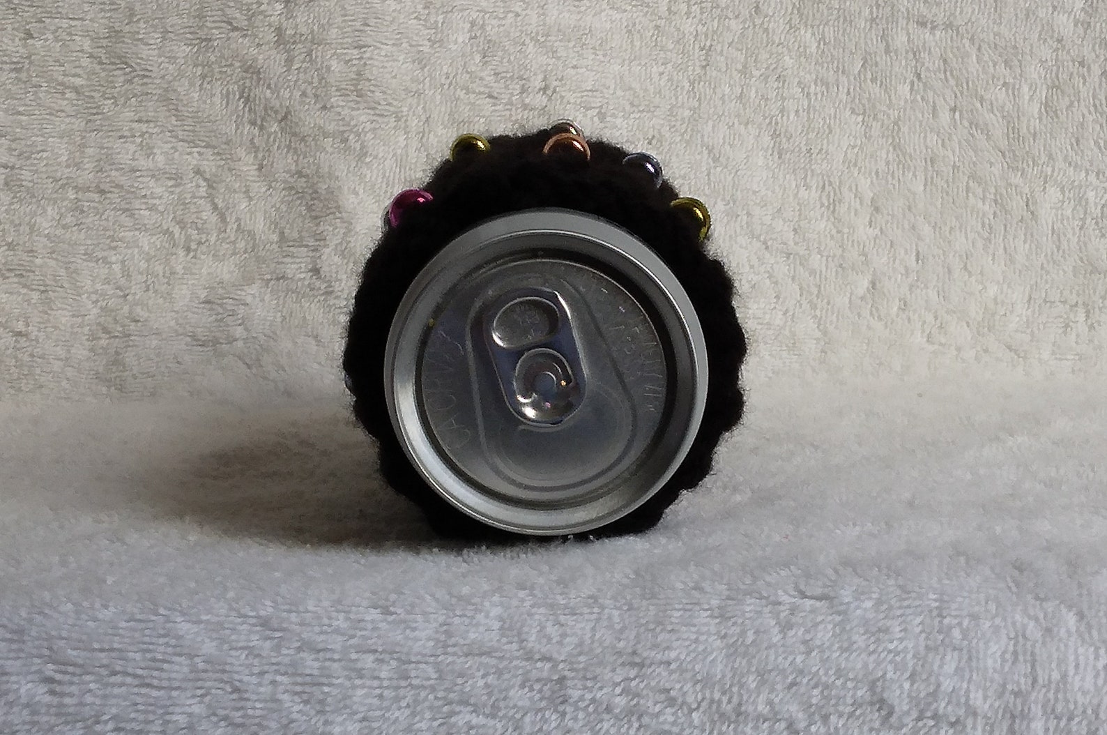 Beaded Can Cozy for Hard Seltzer Slim Cans - Black Metallic - Etsy