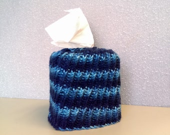 Knitted Tissue Box Cover - Etsy