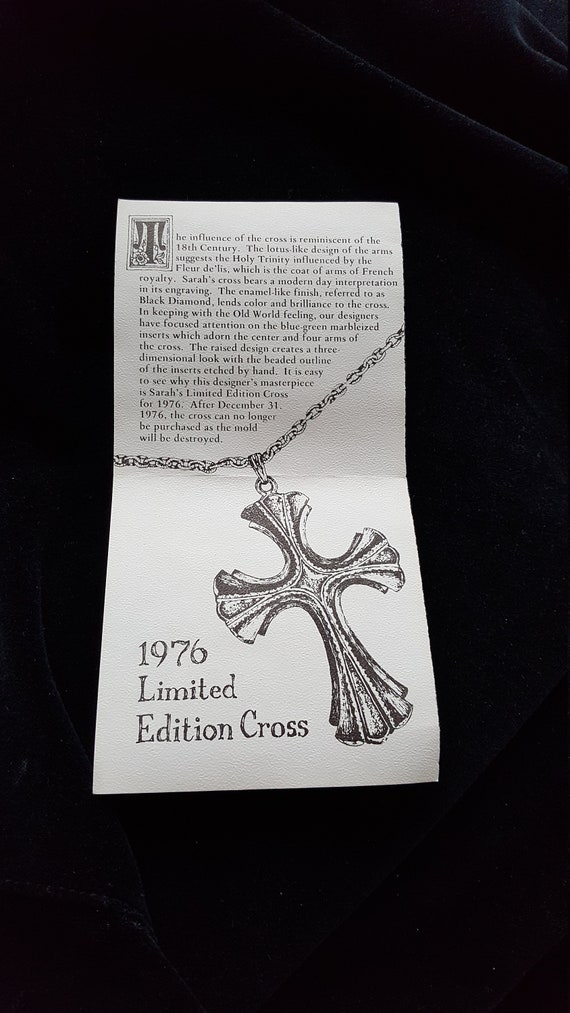 Original 1976 Sarah Coventry Limited Edition Cross 18… - Gem