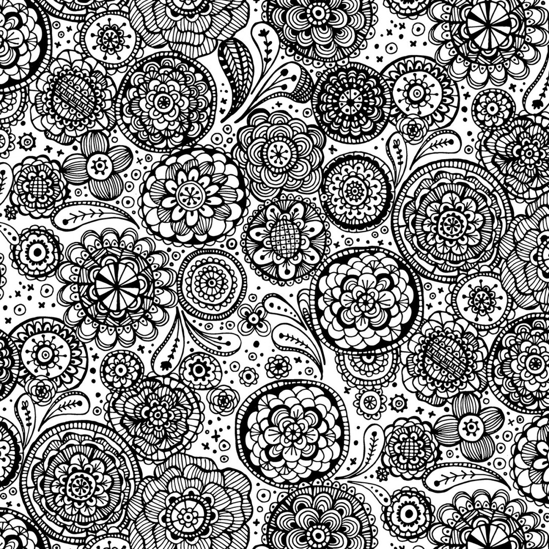 White Packed Floral - Illusion by Joy Ting - Joy Ting Collection ...