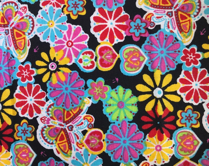 Bold Spring Garden Fabric Monet's Garden by Sarah Treu Floral Flowers ...