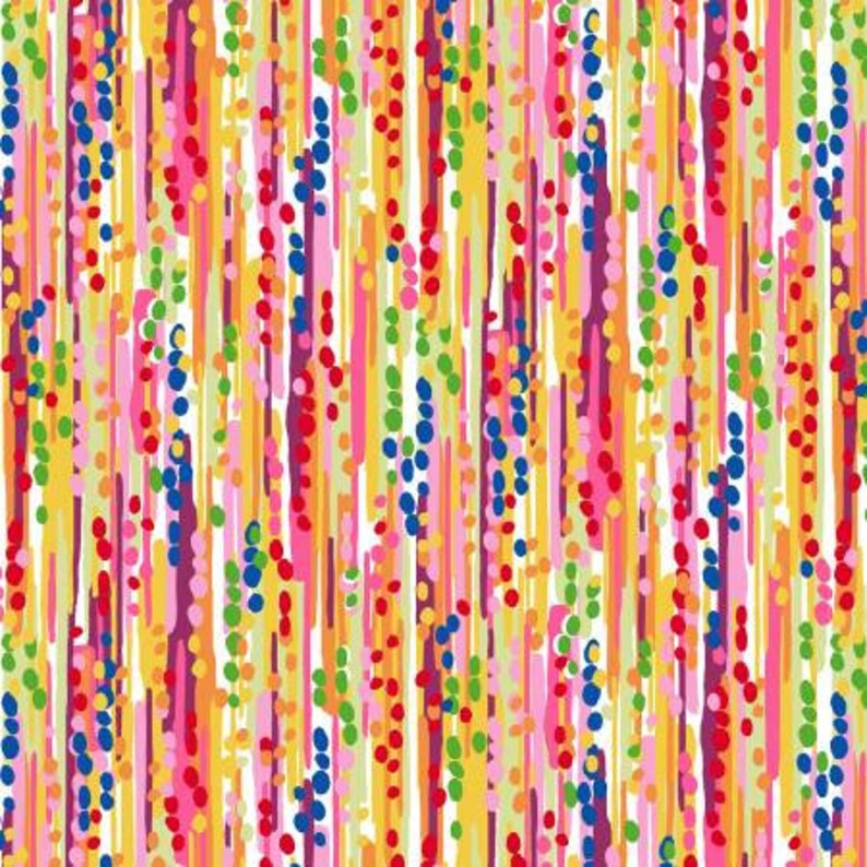 Pink Paint Dabs Language of Color Studio E Fabrics - Etsy