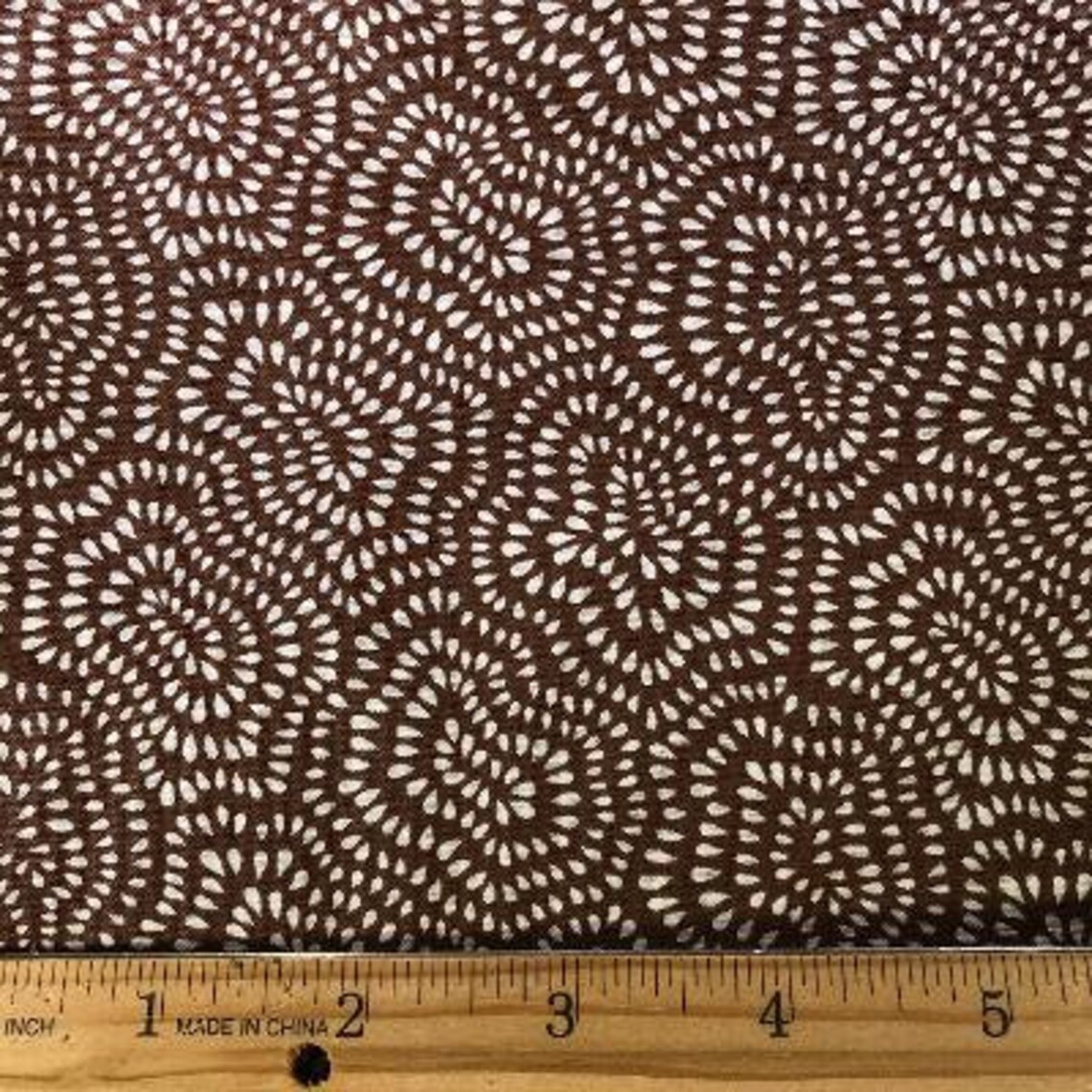 Light Brown Calico Print Fabric Quilting Cotton Fabric | Etsy