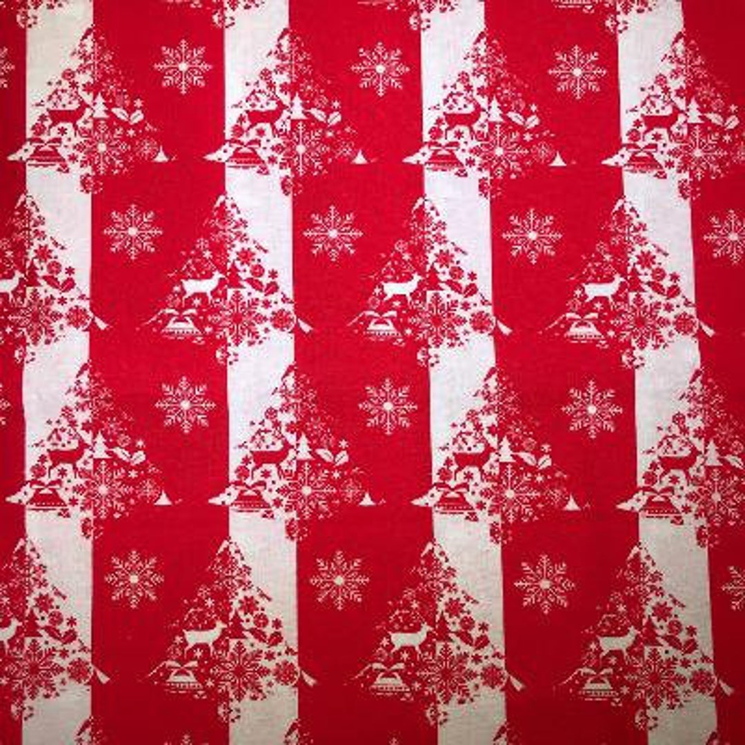 Christmas Fabric Red Fabric Quilting Cotton Fabric Fabric by the Yard ...