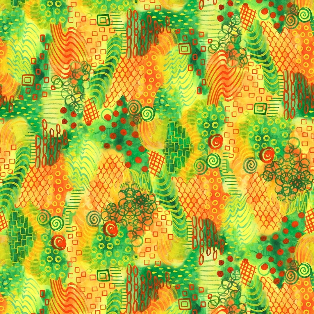 Multi Color Fabric - P&B Fabrics - Majestic Owls - Quilting Cotton ...