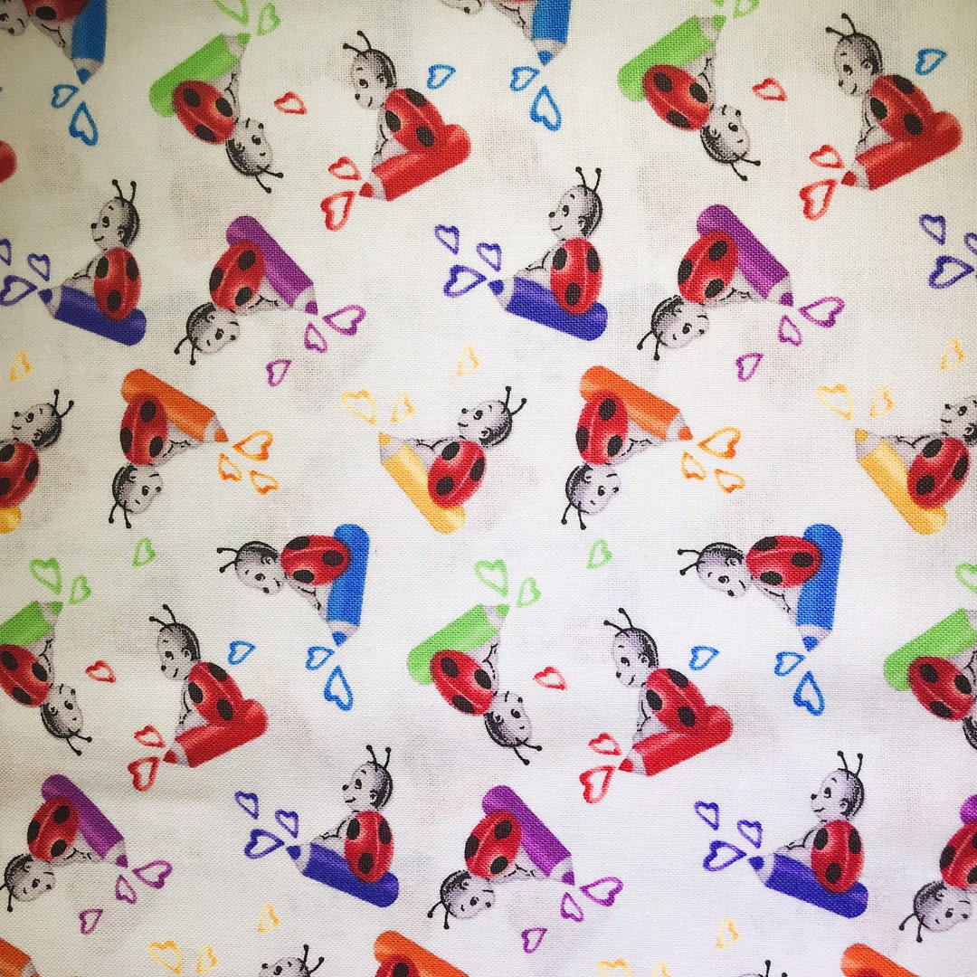 Fabric With Ladybugs - Painting the World by Lorella Avinci - Studio E ...
