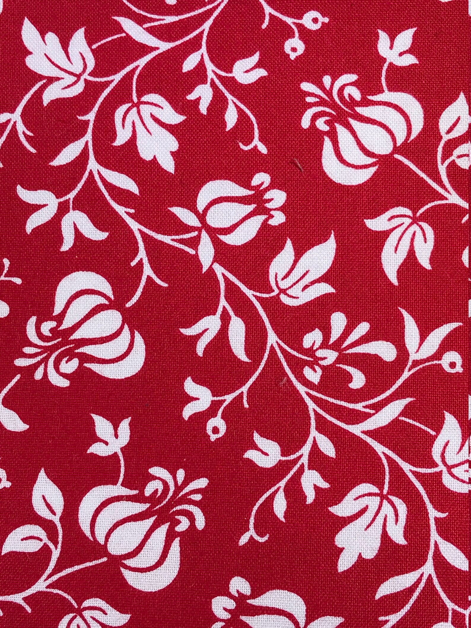 Red Fabric With Flowers. Modern Mixers III. Studioe Fabrics. Pattern ...