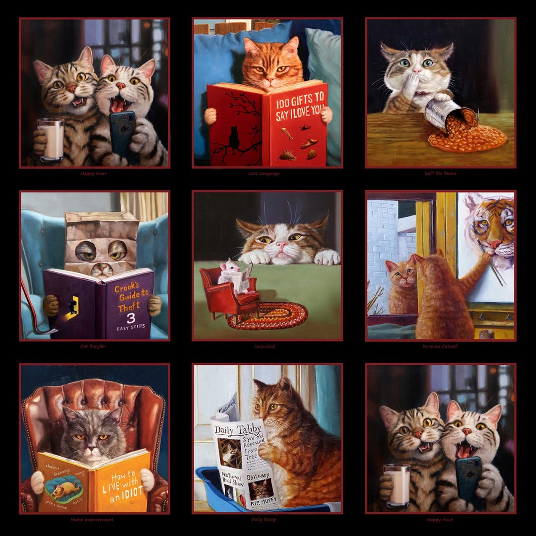 Cat's Meow Block Panel - Elizabeth Studio - by Lucia Heffernan ...