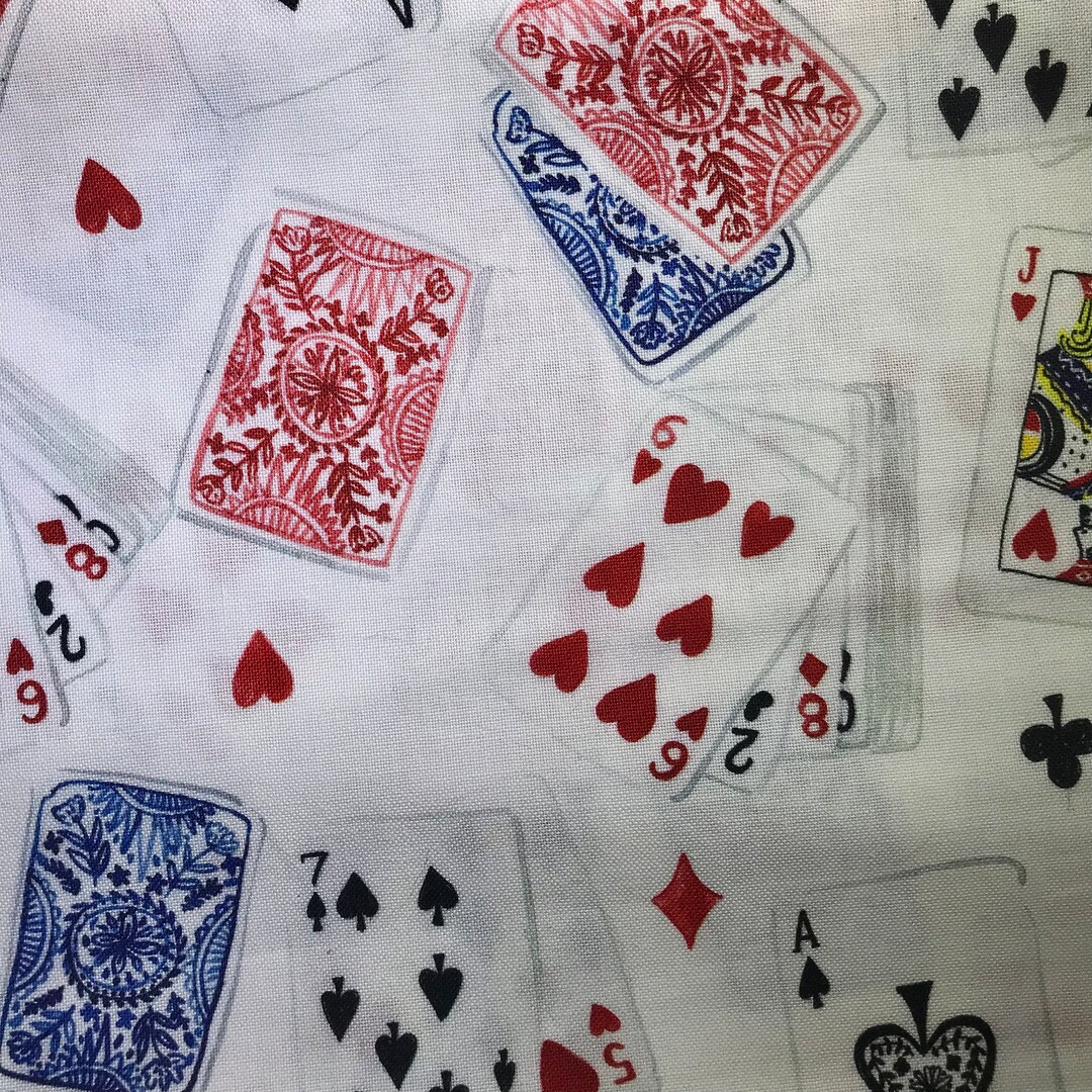 Playing Cards Fabric Dear Stella Quilting Cotton Fabric Fabric by the ...