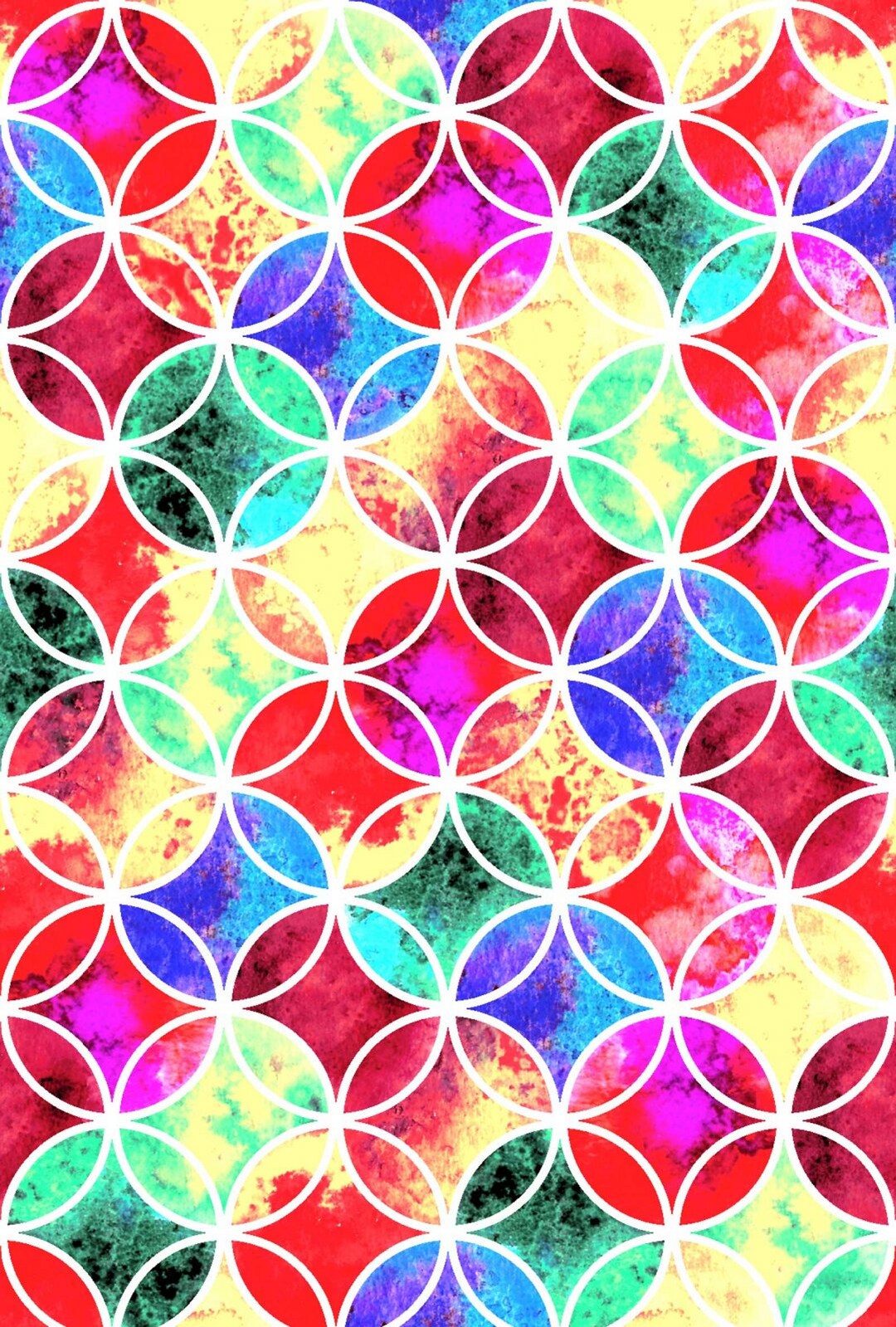 Geometric Fabric - Geo Clover Multi - Fantasy by Oasis Fabrics Design ...