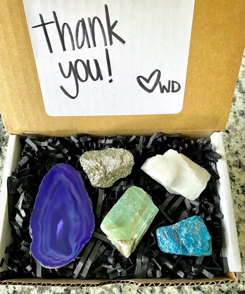 Set of 5 Gemstone & Crystal Magnet Set Refrigerator - Etsy