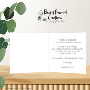 Dedication Card, Personalised Dedication Card, Boy / Girl Dedication ...