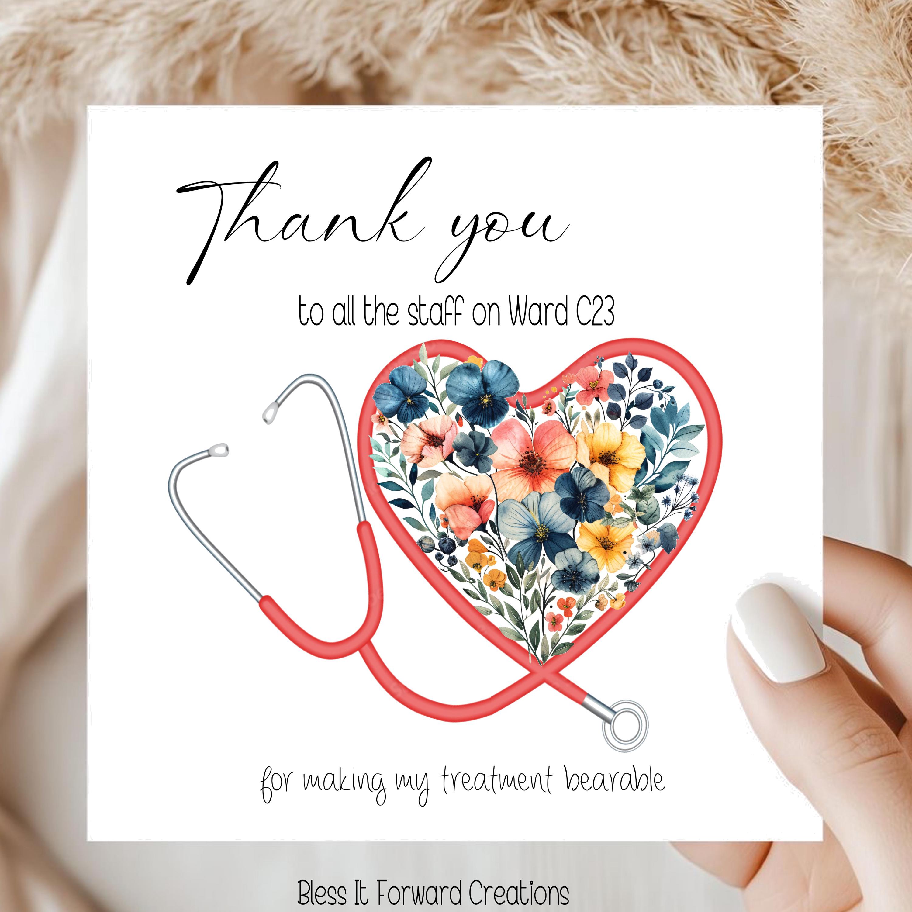 Thank You Card - Nurse, Doctor, Healthcare Team - Etsy