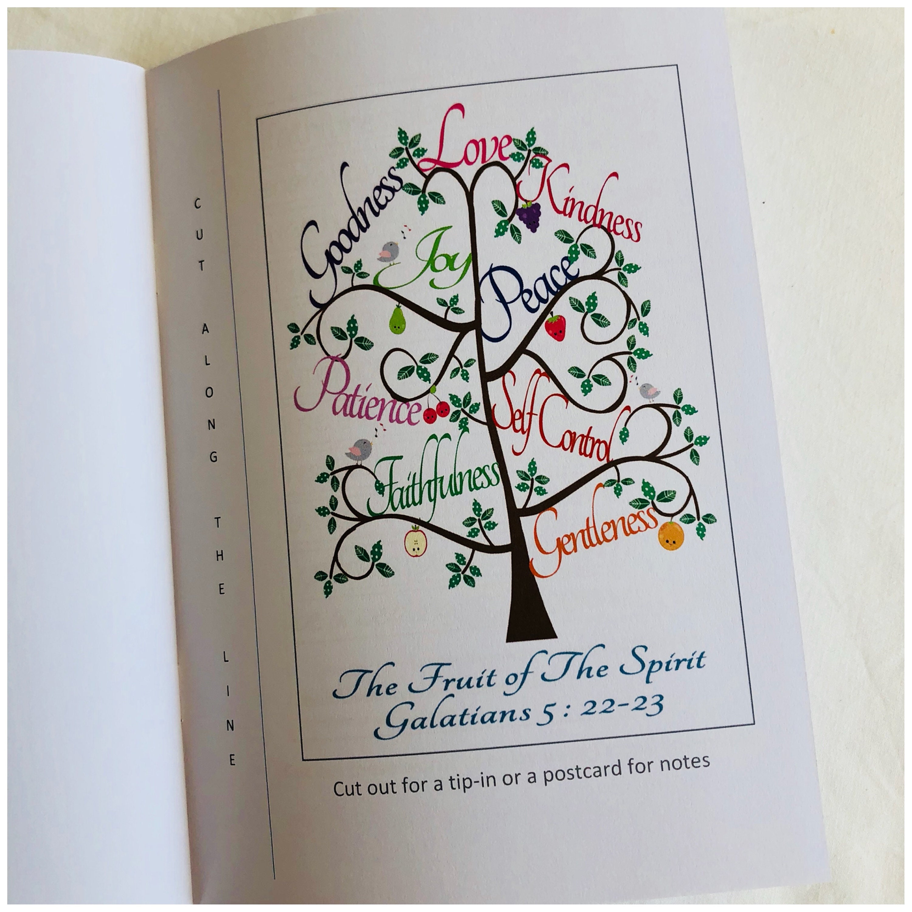 Fruit of the Spirit Creative Bible Study Booklet Instant | Etsy