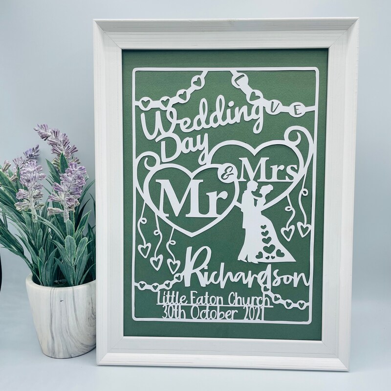 Wedding Papercut - Etsy UK
