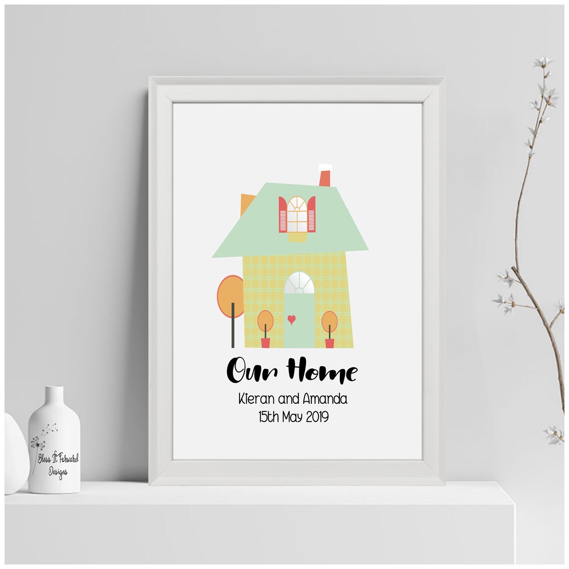 Our Home Personalised Printed Design New Home Gift | Etsy