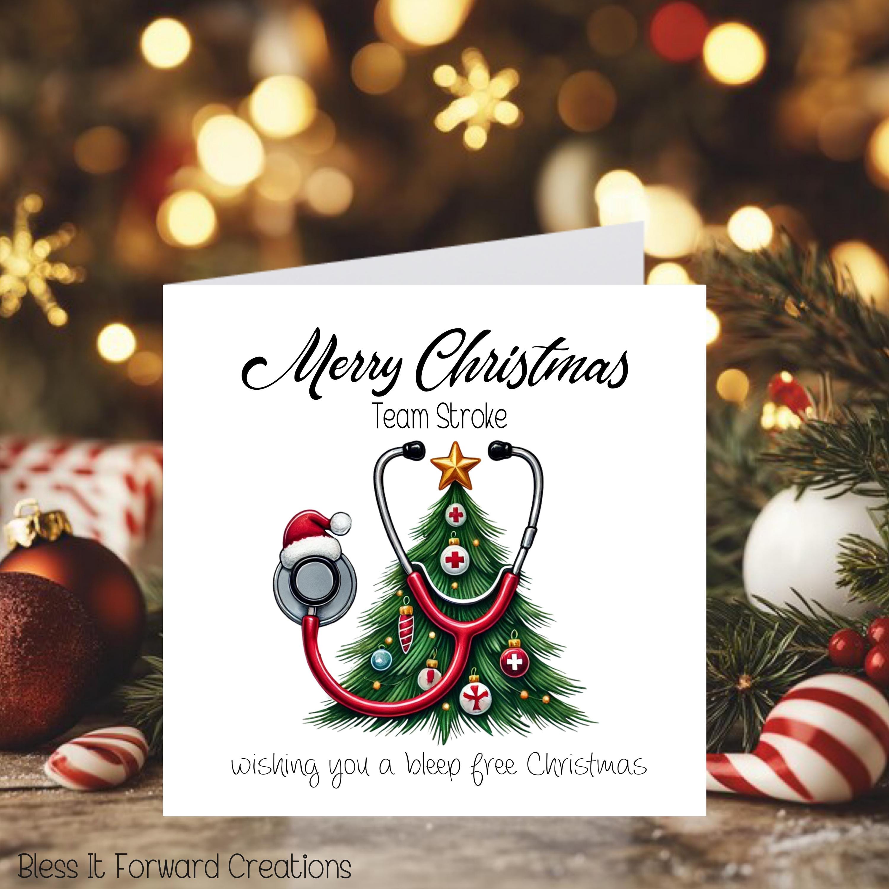 Nurse, Doctor, Healthcare Team Christmas Card, Christmas Stationery ...