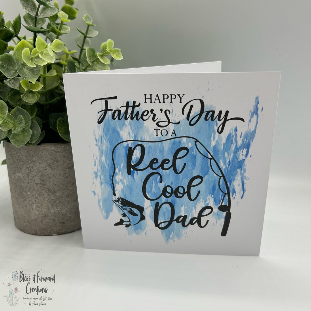 Reel Cool Day Happy Father's Day Card, Fishing Themed Father's Day Card ...