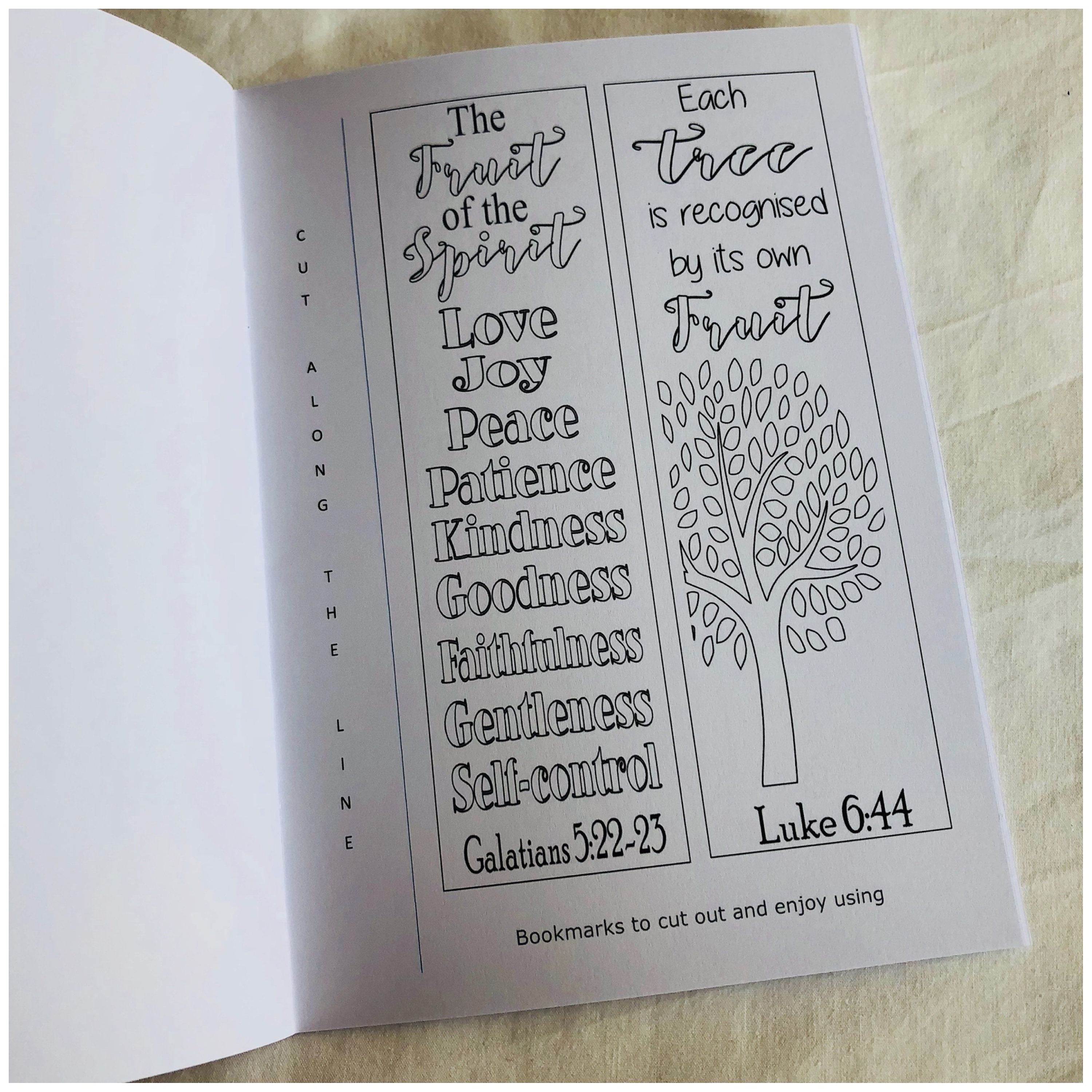 Fruit of the Spirit Creative Bible Study Booklet Instant | Etsy