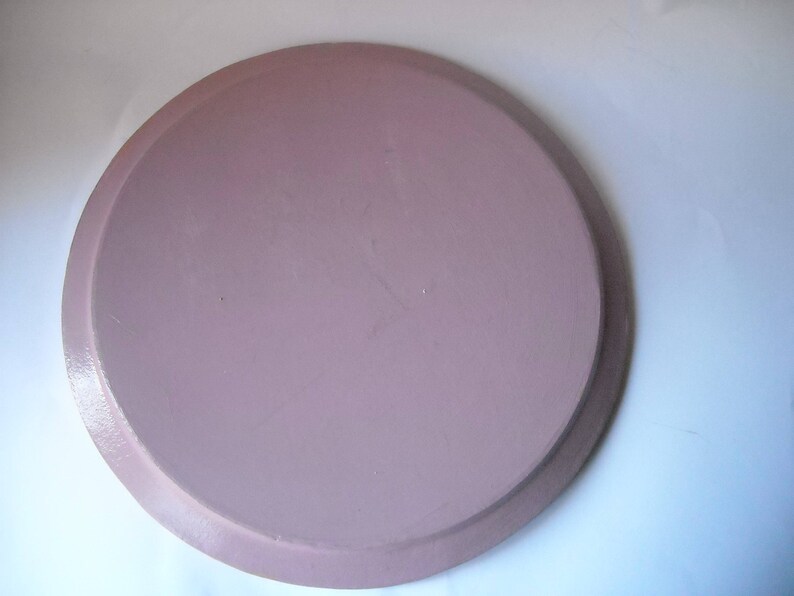 Pink Round Tray Shabby Style - Etsy UK