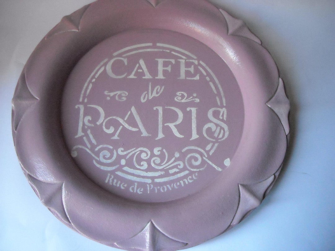 Pink Round Tray Shabby Style - Etsy UK