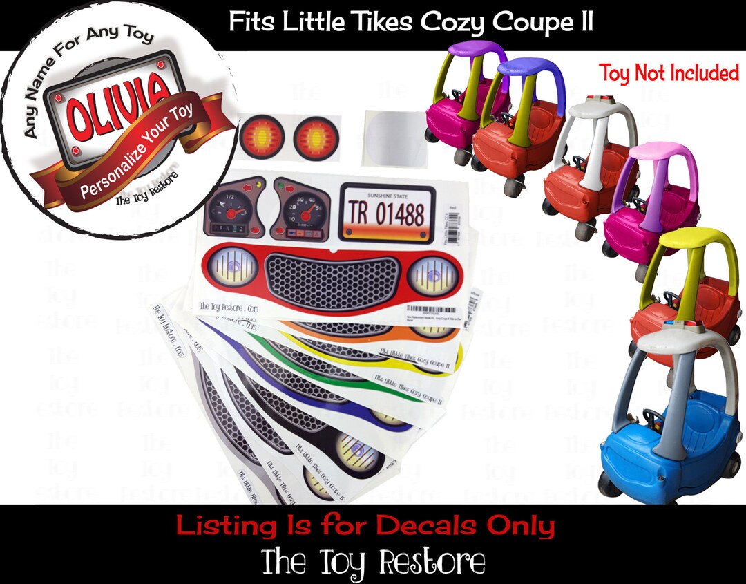 The Toy Restore Replacement Stickers Fits Little Tikes Tykes Custom ...