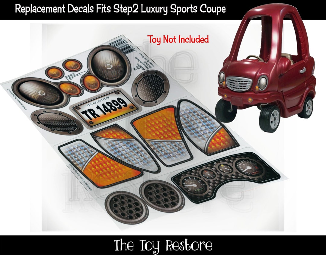 Toy Restore Replacement Stickers Spare Decals Fits Step 2 Step2 Luxury ...