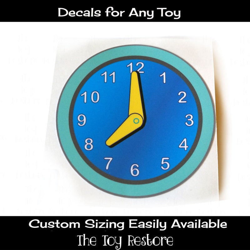 Clock Wall Decal - Etsy