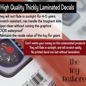 The Toy Restore Replacement Stickers Fits Step 2 Decals Whisper Ride ...