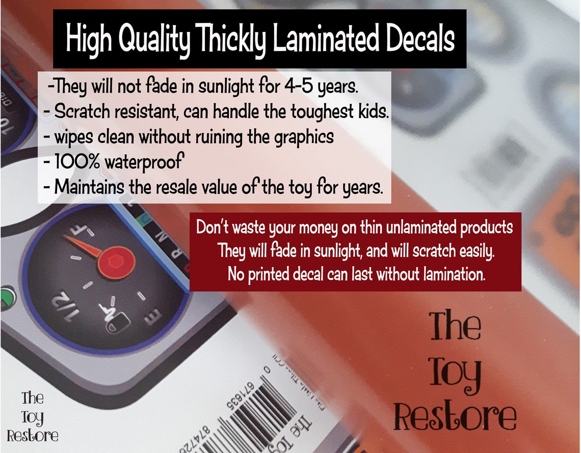 The Toy Restore Replacement Stickers Fits Step 2 Decals - Etsy