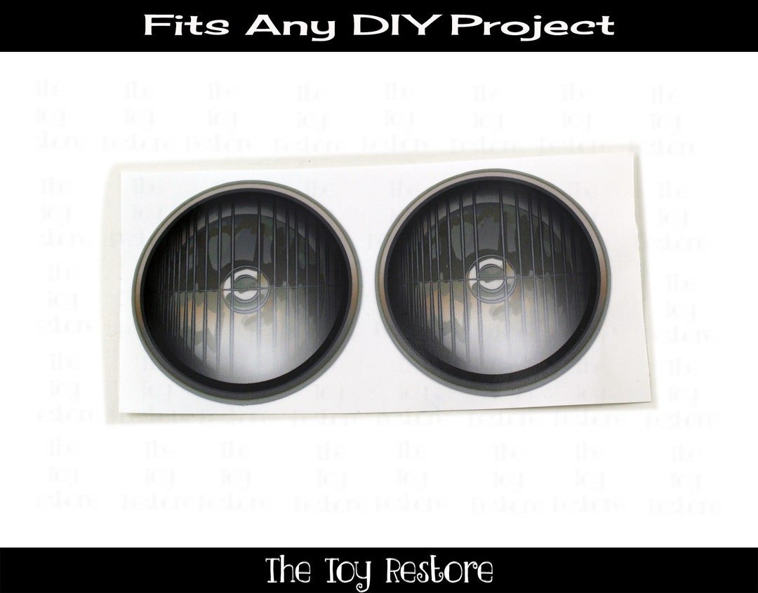 The Toy Restore Headlight Decals Replacement Stickers Fits DIY Projects ...