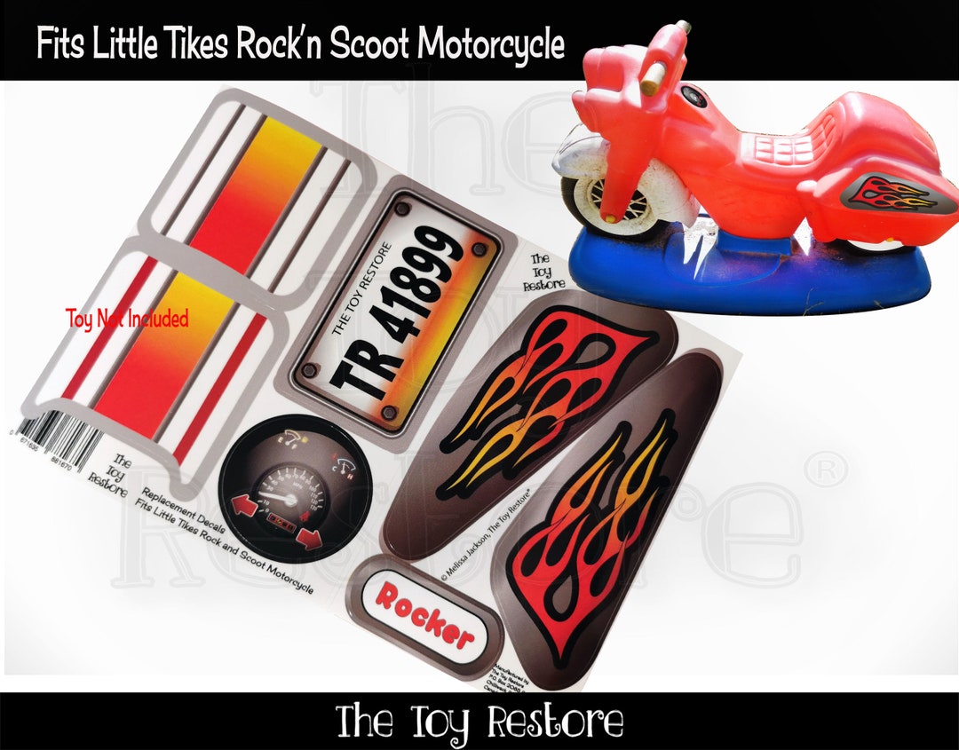 The Toy Restore Replacement Stickers Fits Little Tikes Rock and Scoot ...