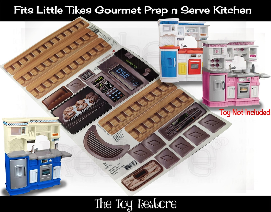 The Toy Restore Replacement Stickers Fits Little Tikes Gourmet Prep'n ...
