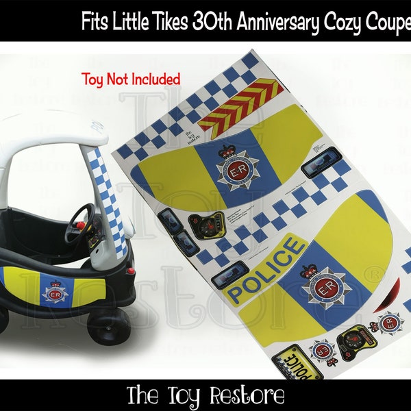 Cozy Coupe Police Car Decal - Etsy