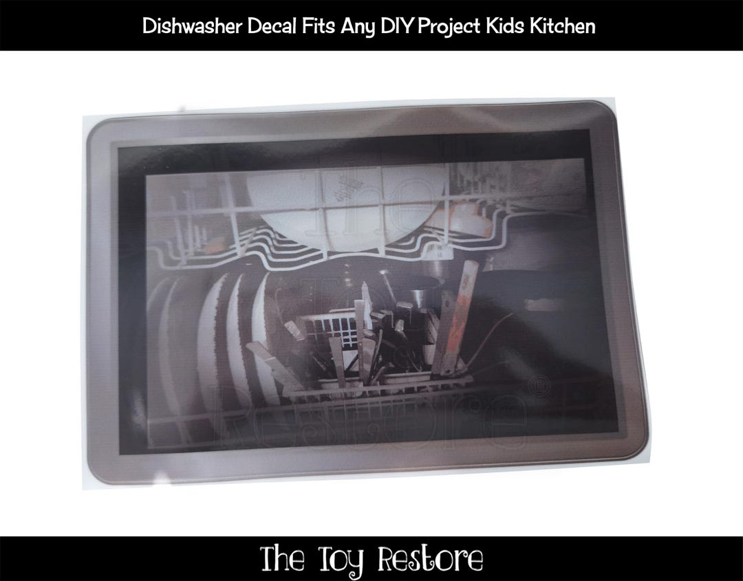 Toy Restore DIY Playhouse Dishwasher Decals Stickers Kids Kitchen ...