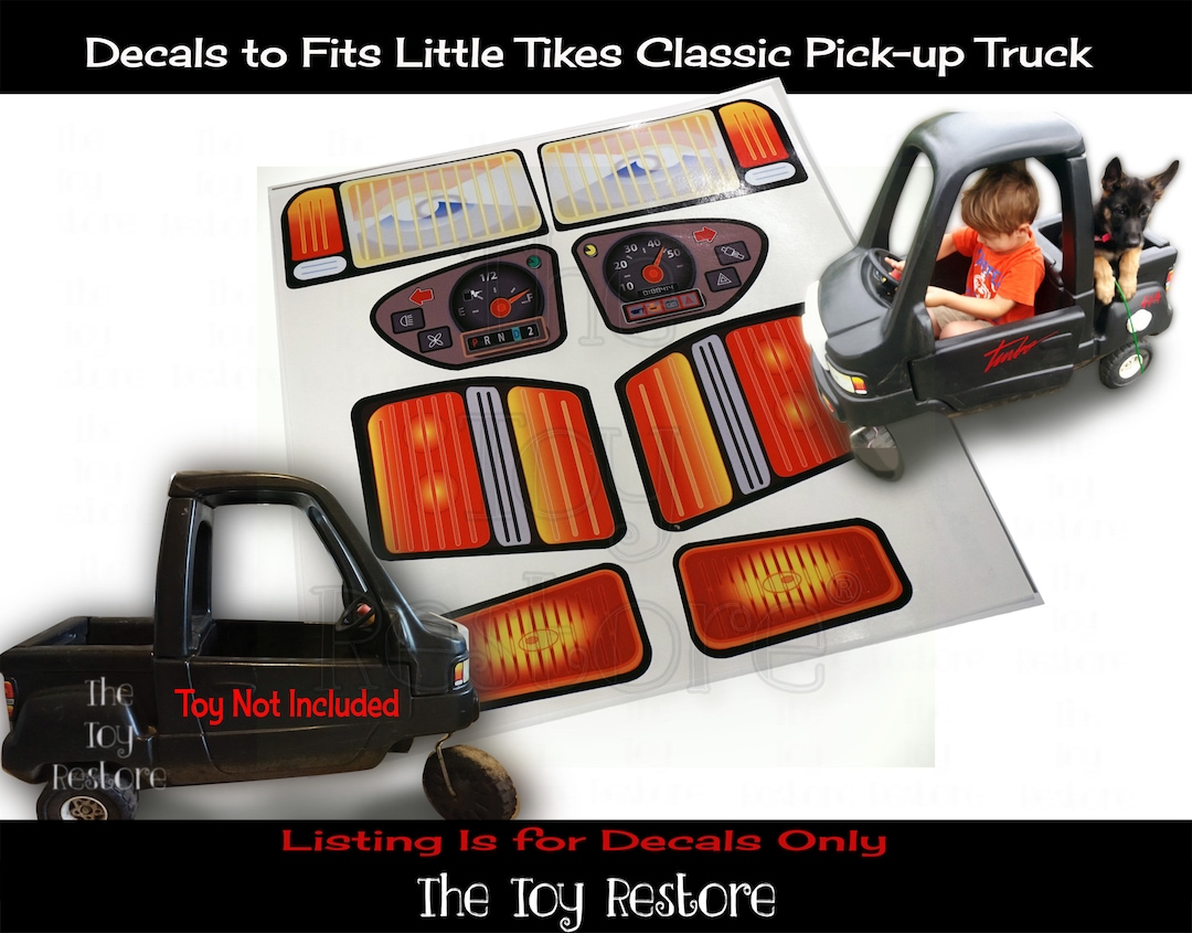 The Toy Restore Replacement Stickers Fits Little Tikes Classic Pick-up ...