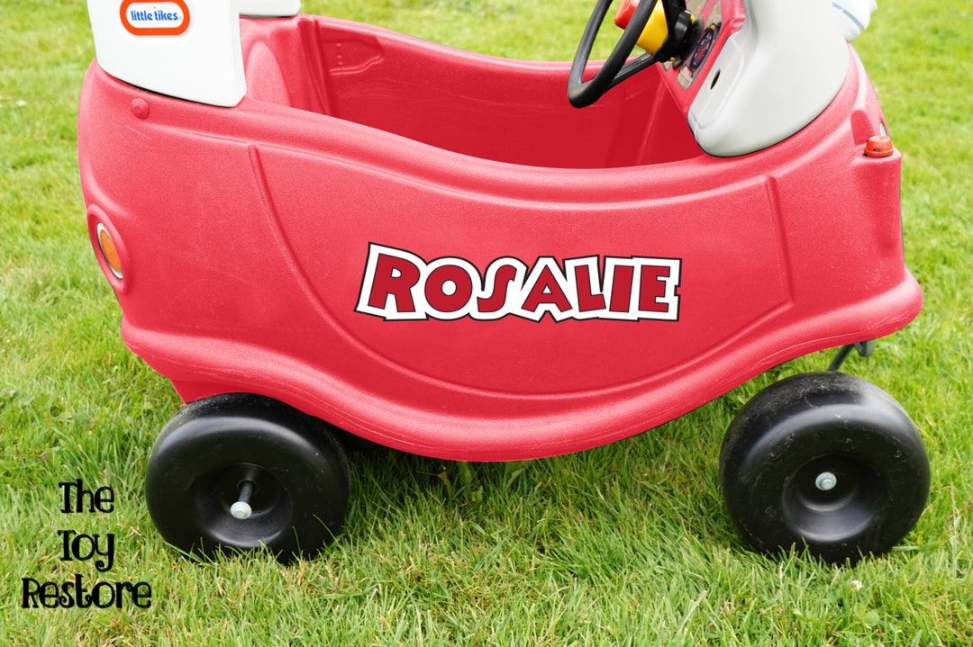 Custom Classic Red and White Decals Toy Restore Replacement Stickers ...