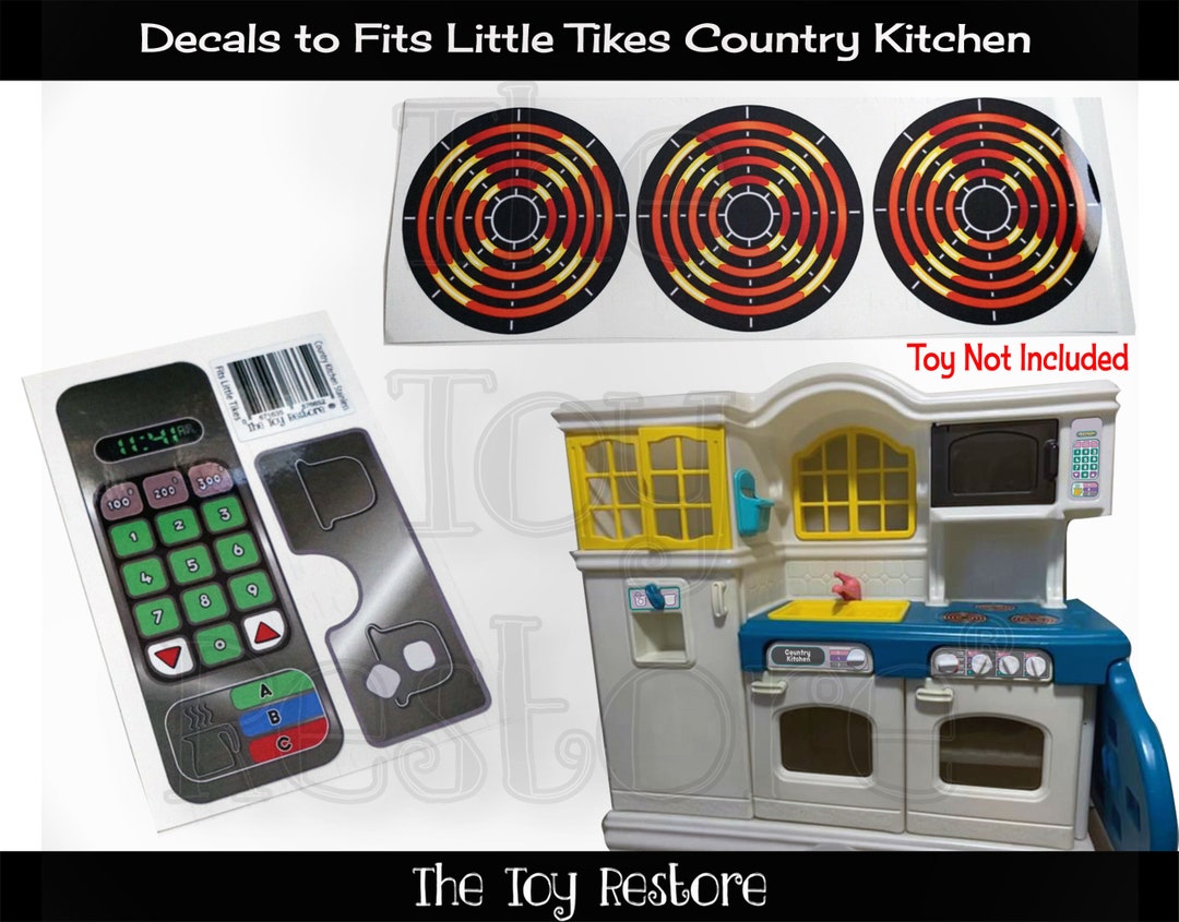 The Toy Restore Replacement Stickers Fits Little Tikes Country Kitchen ...