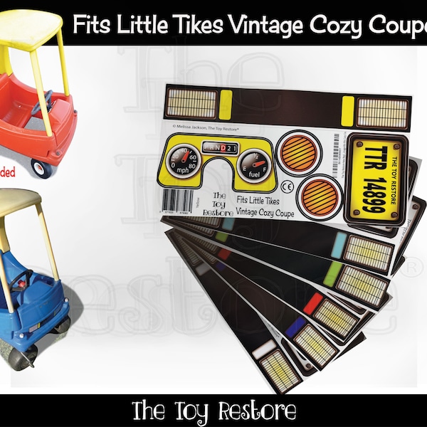 Vintage Little Tikes Coupe Stickers - Etsy